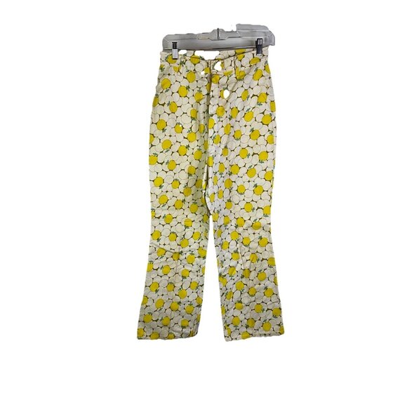 Vintage | Pants & Jumpsuits | Vintage 6s Lemon Fruit High Rise Cropped ...